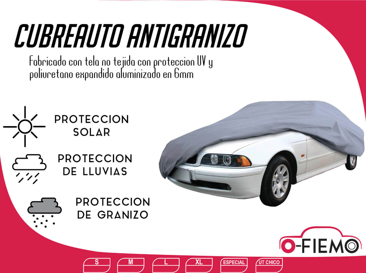 Cubre Autos Línea U.V con Polex | Tredema